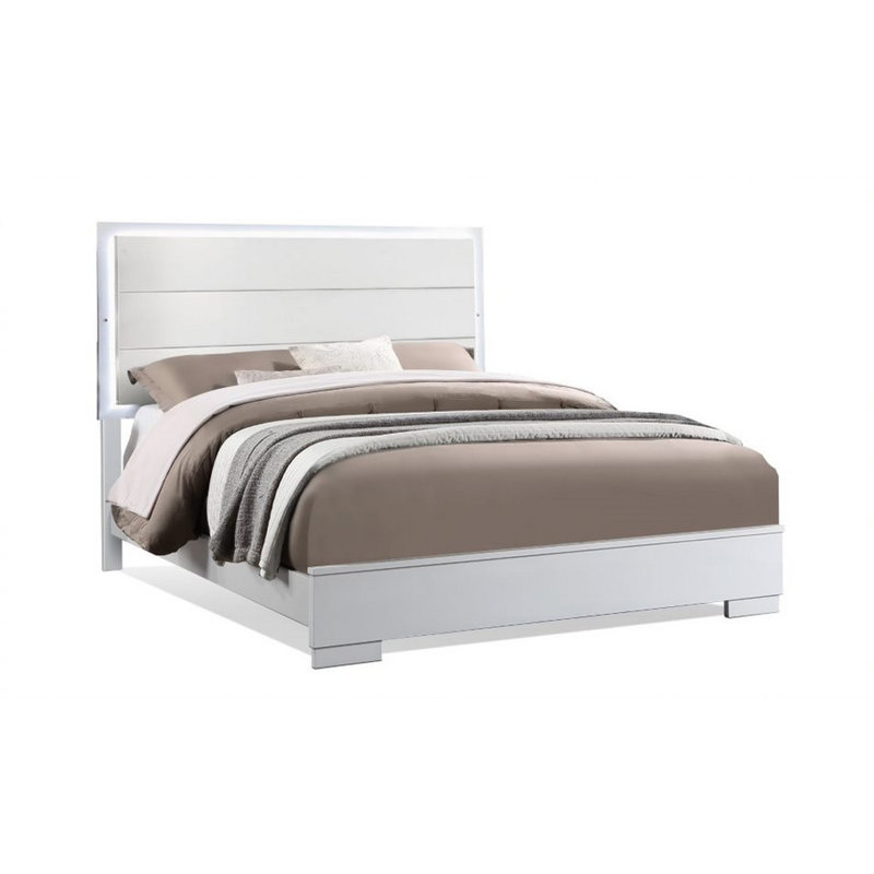Wayfair white bed frame queen store